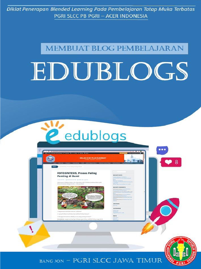 Panduan Membuat Blog Untuk Pembelajaran Dengan Edublogs | PDF