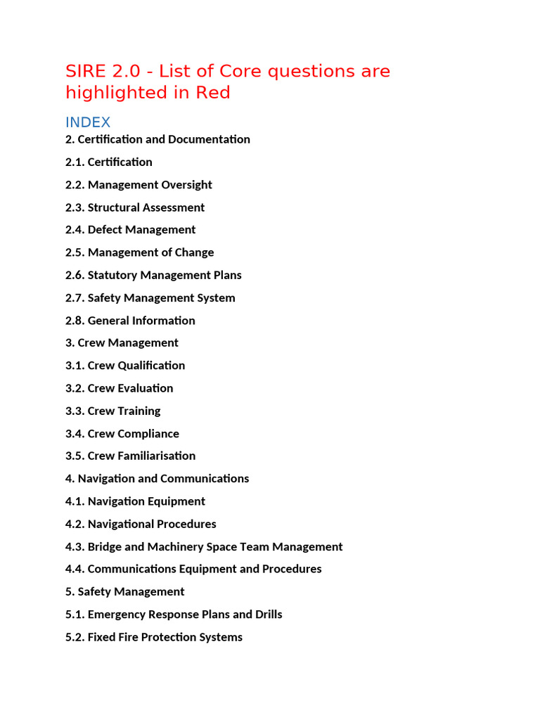 SIRE 2.0 simplified | PDF | Ships | Corrosion