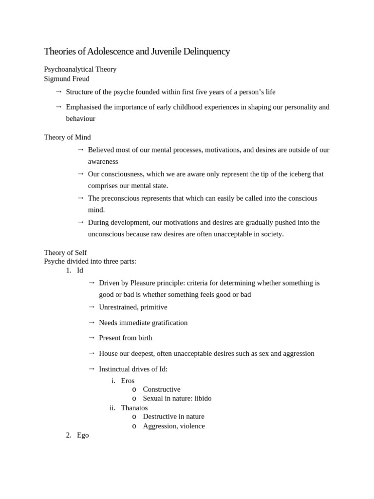 Theories of Adolescent Development | PDF | Attachment Theory ...