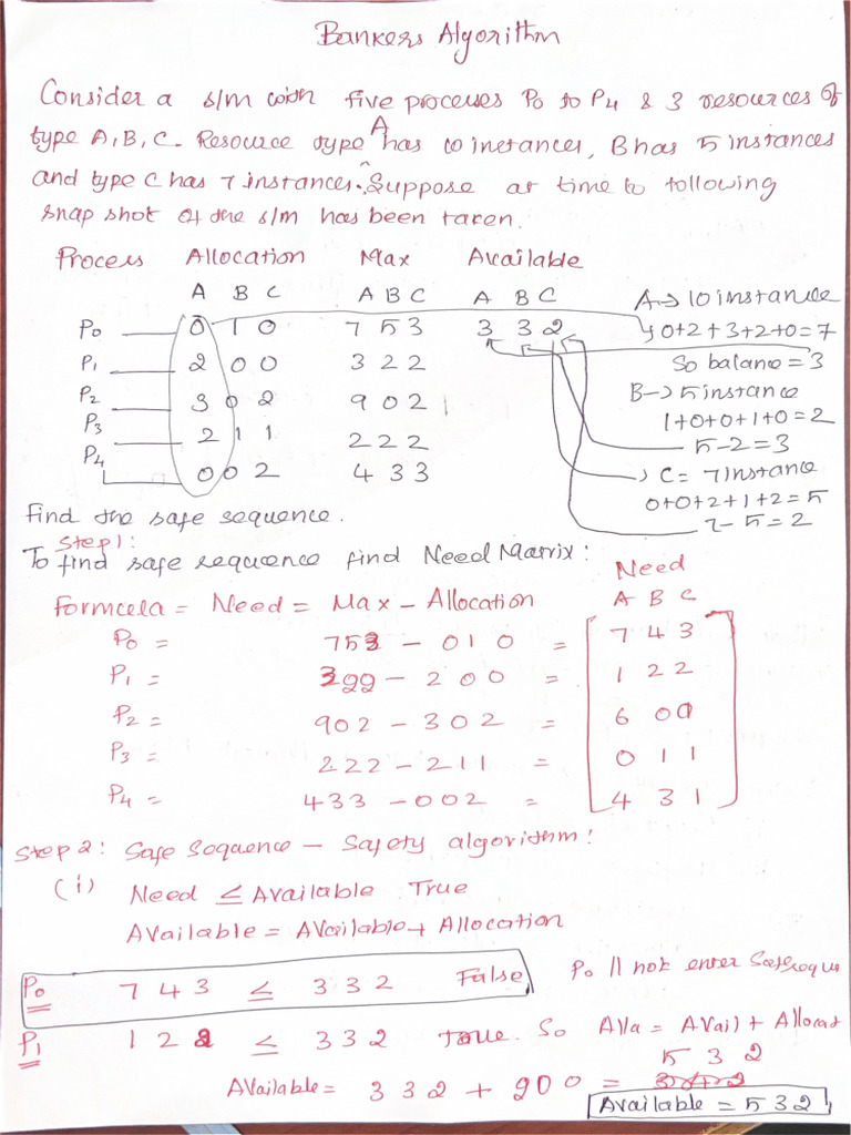 Banker’s Algorithm 250220 101332 | PDF
