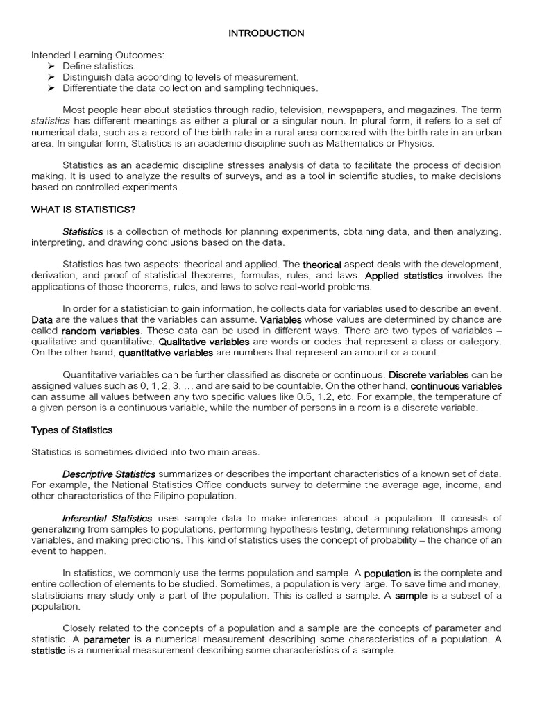 Stat-213-Chapter-1-1-1 | PDF | Statistics | Level Of Measurement