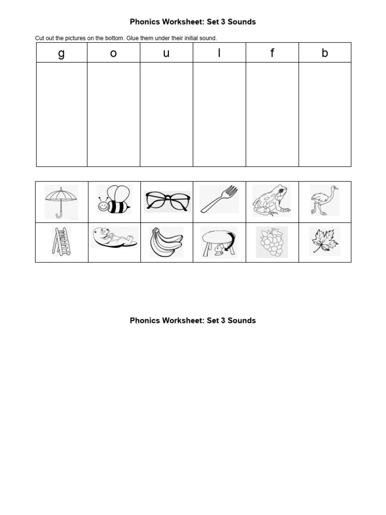Phonics Worksheet 8 | PDF