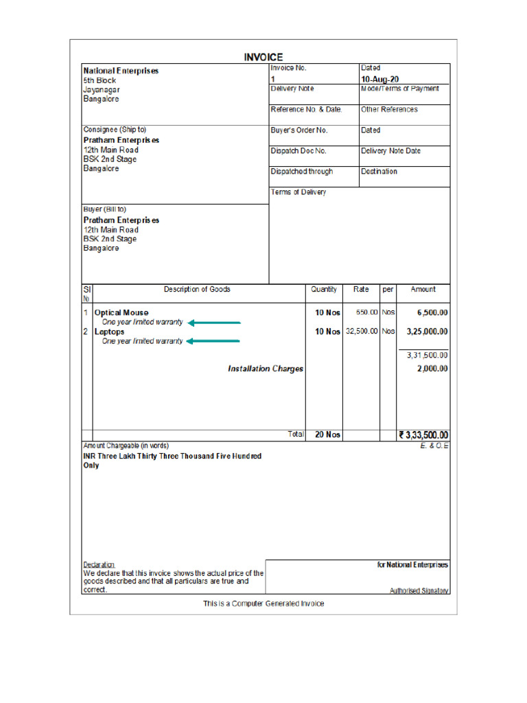 Tally Practice Set 5 | PDF