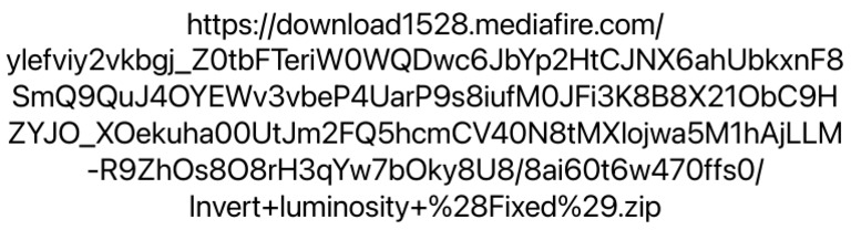 Invert Luminosity | PDF