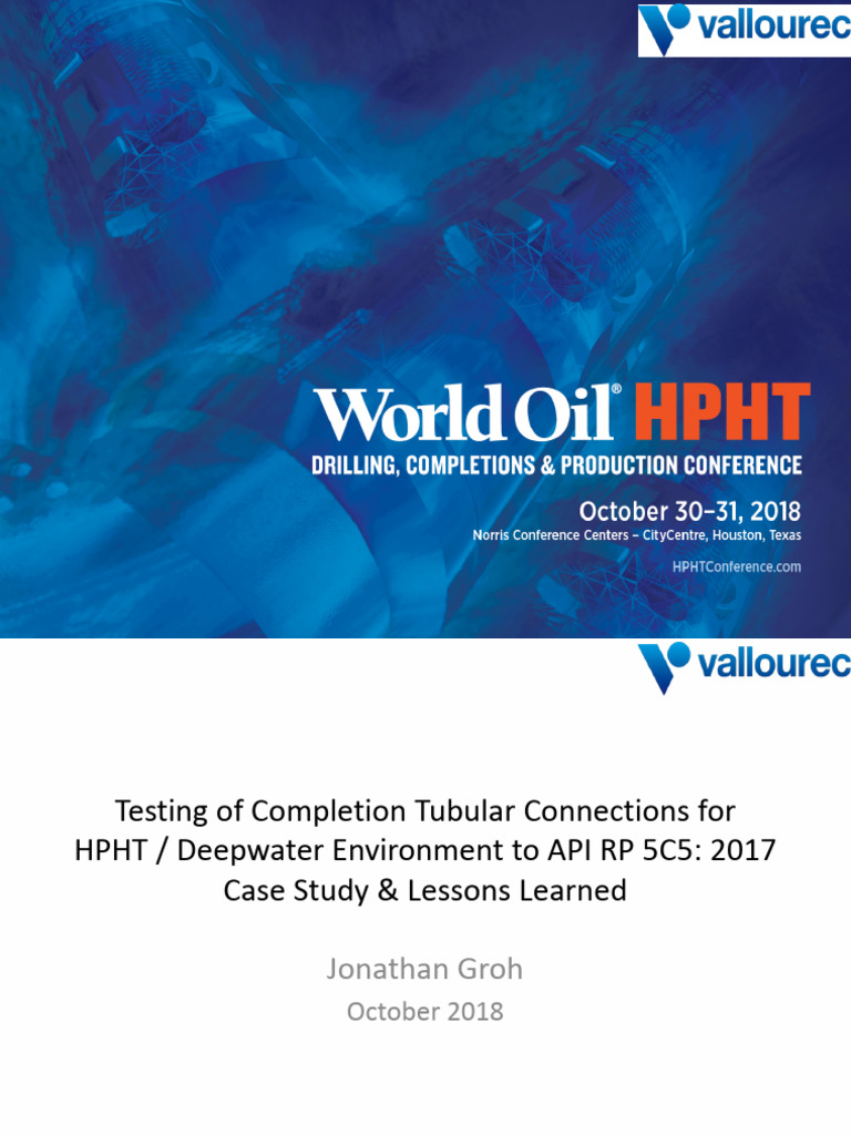 API RP 5C5 CAL III Testing-Of-Competion-Tubular-Connections | PDF ...