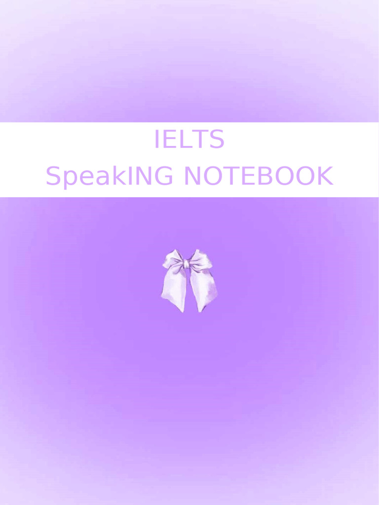 Speaking Notebook | PDF