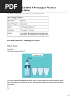 LKPD Matematika Kelas 6 Bab 4 Peluang (Skala Peluang) | PDF
