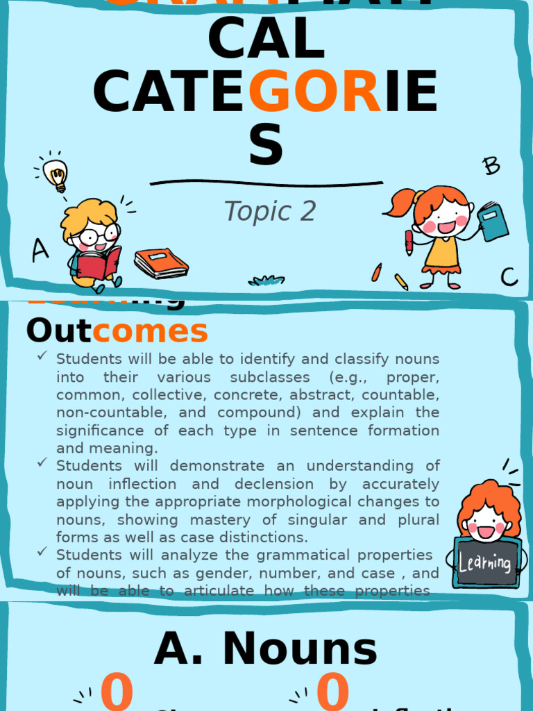 Unit 2 Grammatical Categories (Nouns) | PDF | Grammatical Gender | Noun