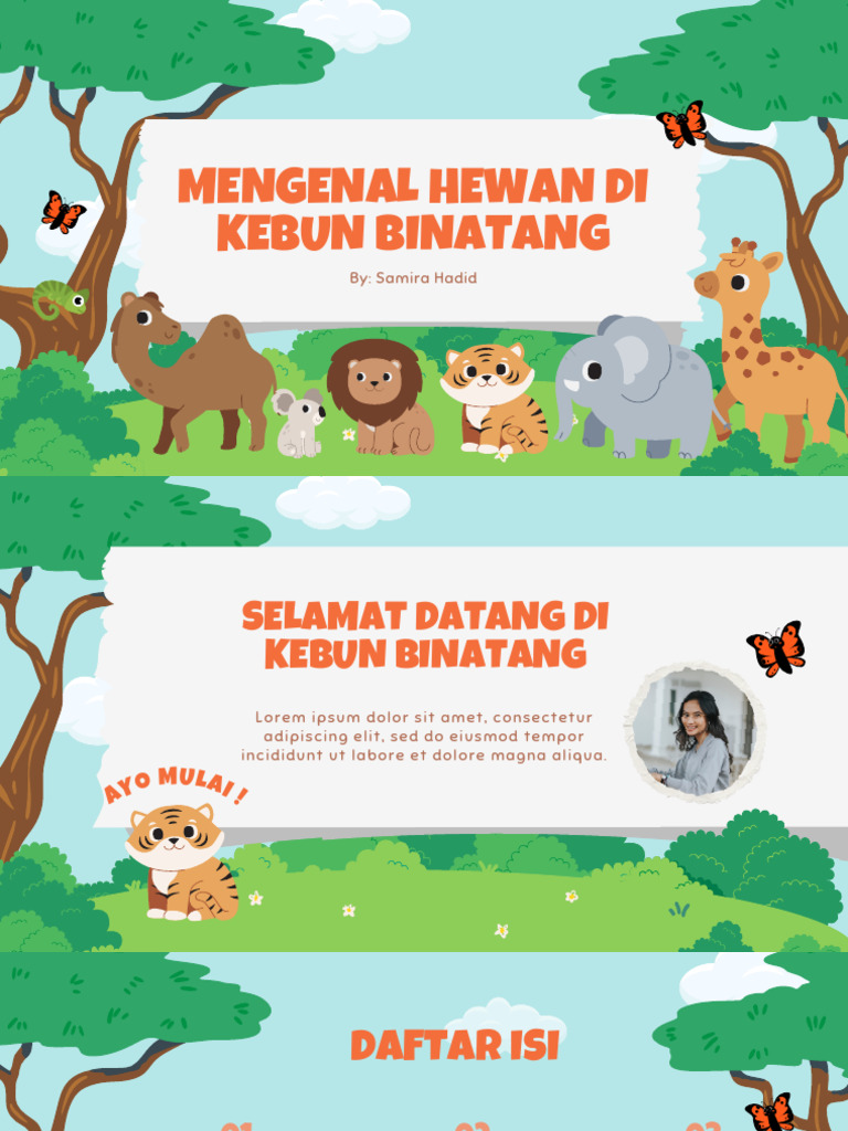 Mengenal Hewan Dikebun Binatang | PDF