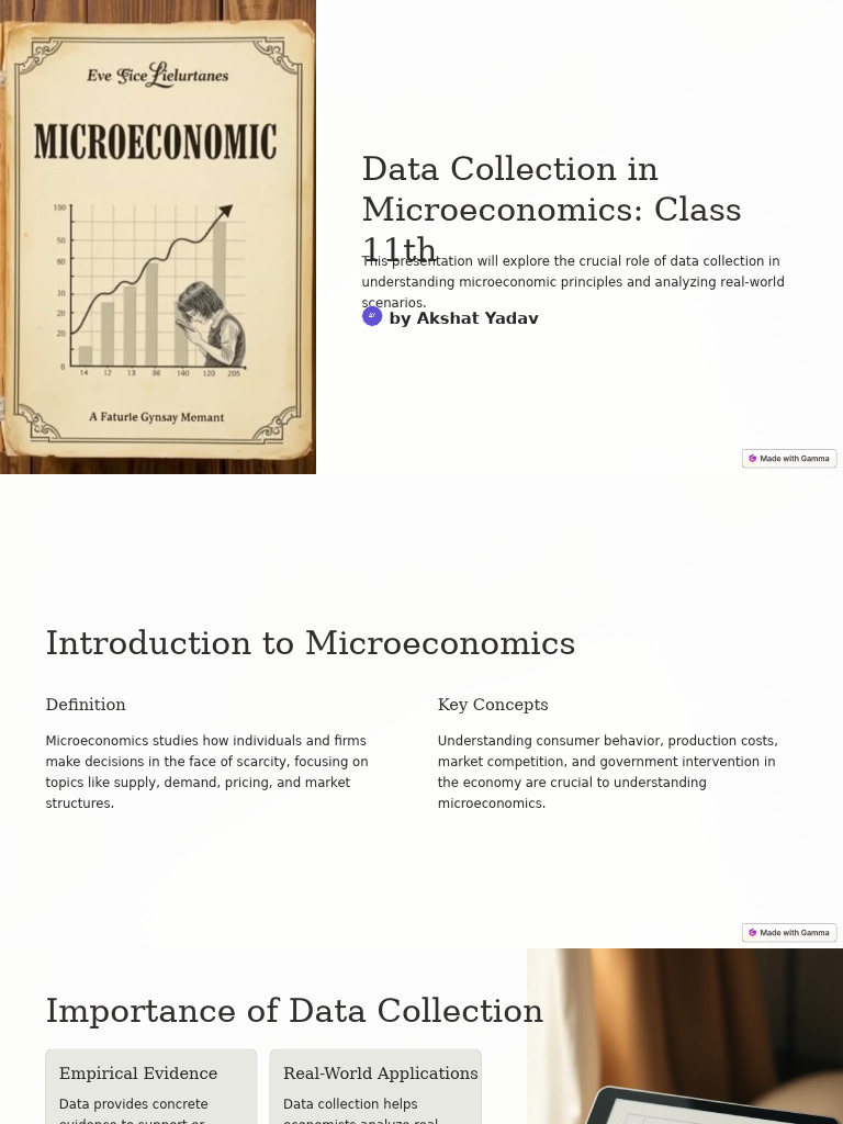 Data Collection in Microeconomics Class 11th | PDF | Microeconomics ...