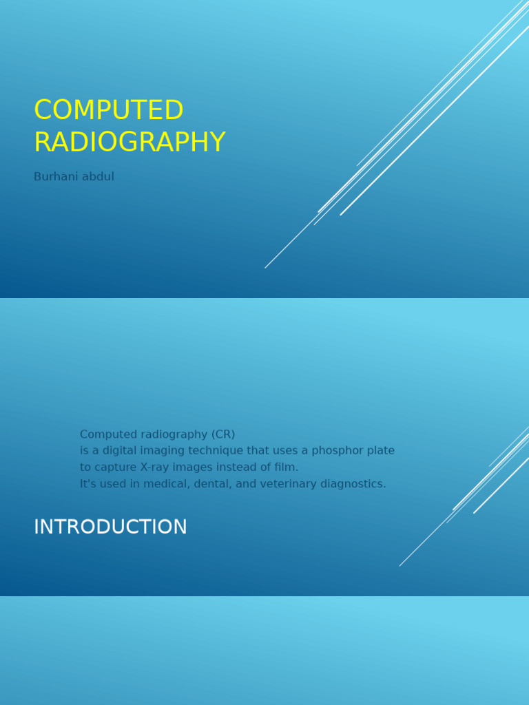 Computed Radiography | PDF | Electromagnetic Spectrum | Radiation