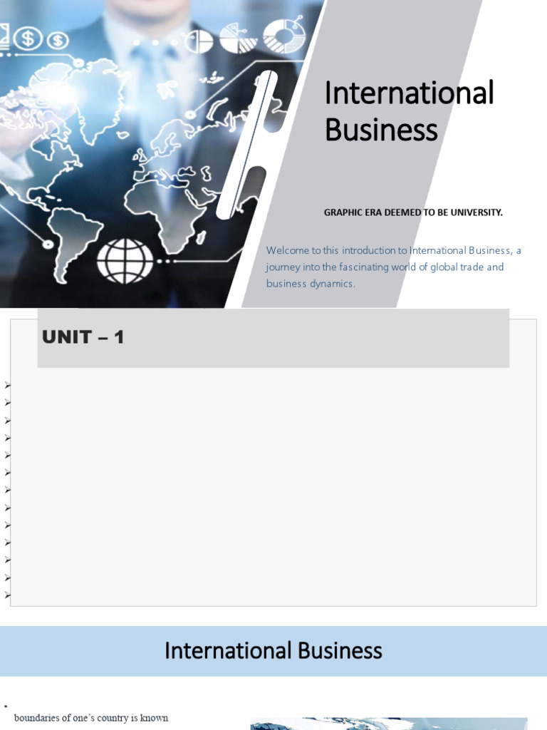 Introduction to International Business | PDF | International Business ...