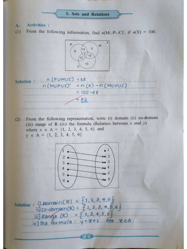 11th Maths Commerce Practical Solutions | PDF