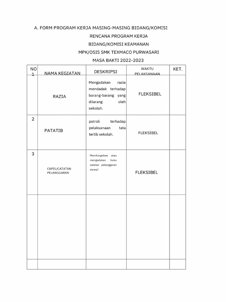 Program Kerja Bidang - PDF 20250221 201756 0000 PDF | PDF