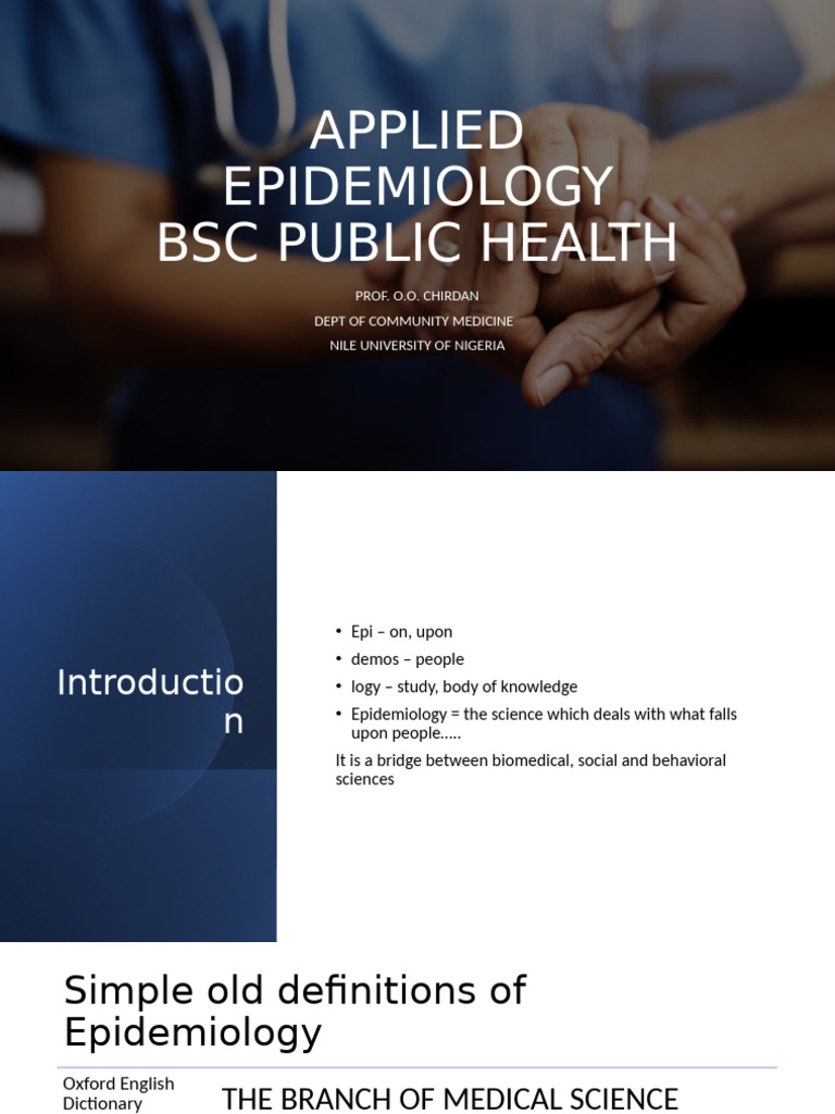 Applied Epidemiology Pptx2 Pdf Epidemiology Ratio 5734