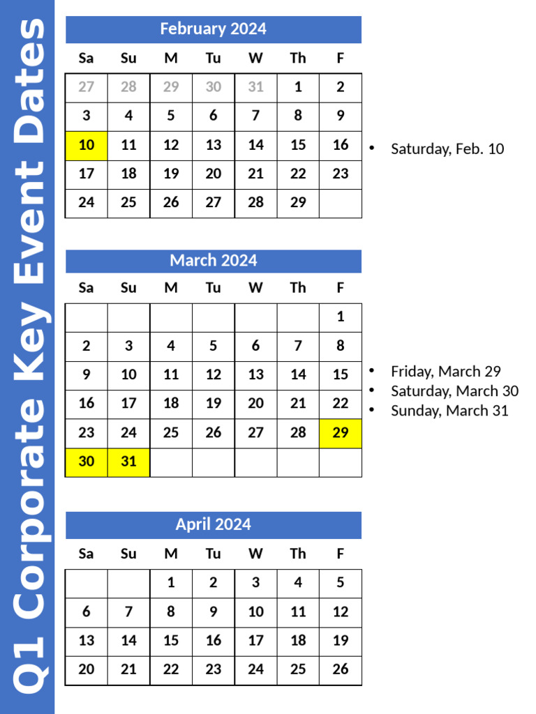 FY25 Q1 Corp. KED Calendar-2 | PDF