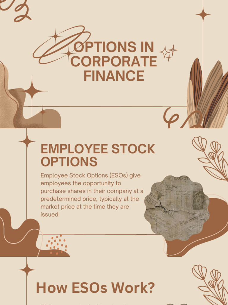 Corporate Finance: Employee Stock Options | PDF | Bonds (Finance ...