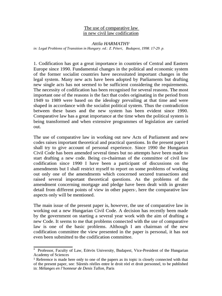 Angol Anyag 5 Szilagyi Ferenc 1 | PDF | Codification (Law) | Civil Law (Legal System)