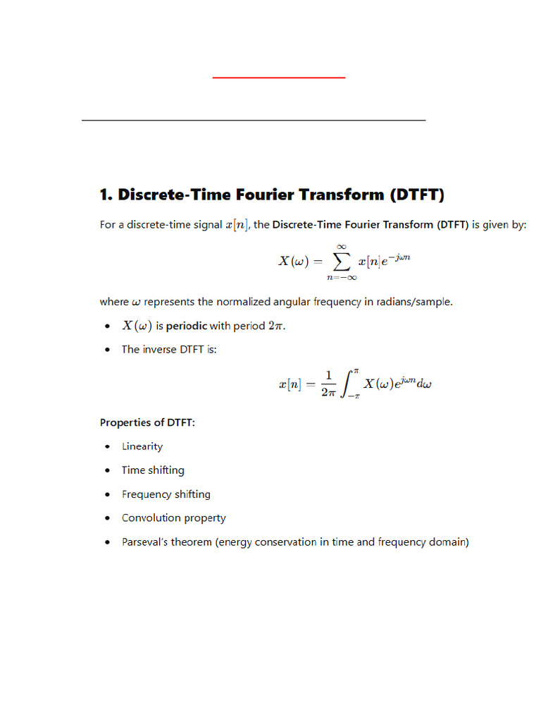 DSP Frequency Domain Analysis | PDF