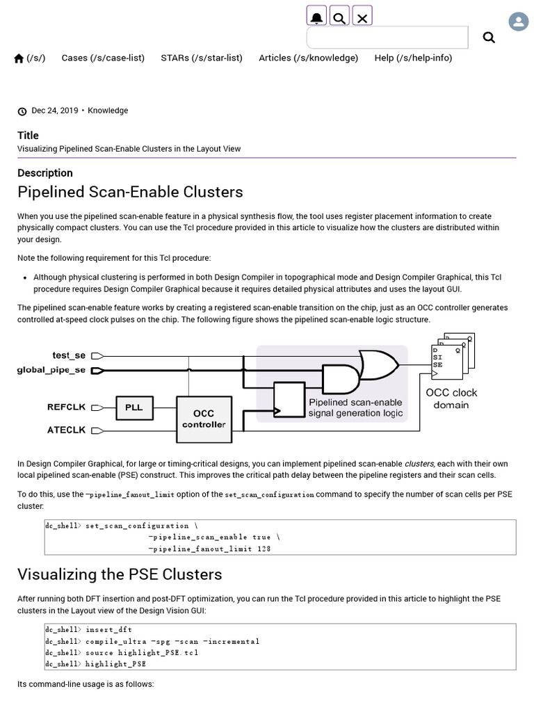 Visualizing Pipelined Scan-Enable Clusters in the Layout View | PDF | Computing | Computer ...