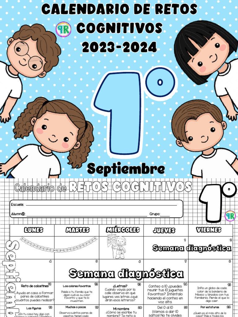 1° Calendario de Retos Cognitivos Septiembre | PDF