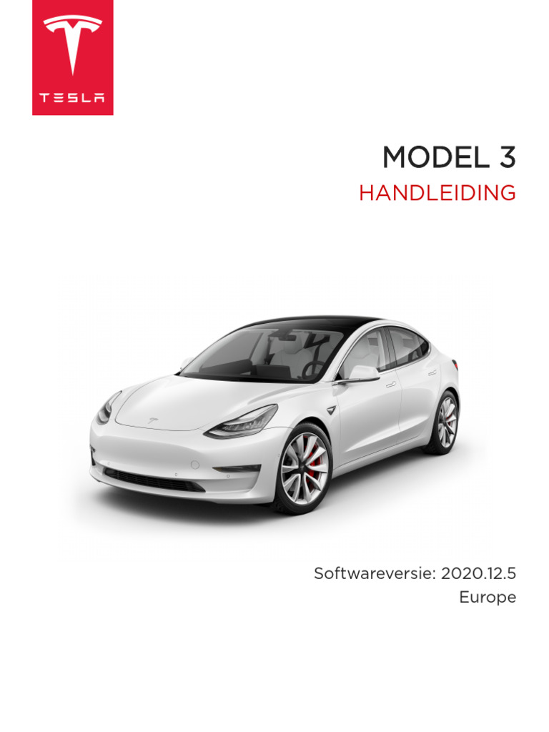 Model 3 Owners Manual Europe NL | PDF