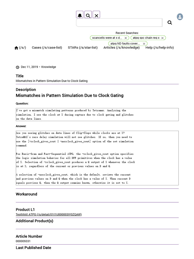 Mismatches in Pattern Simulation Due To Clock Gating | PDF | Computing | Electronics