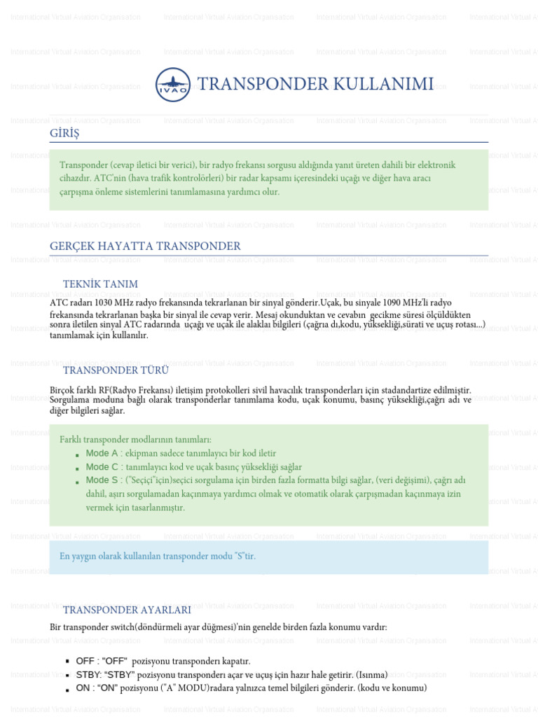 How To Use Transponder | PDF