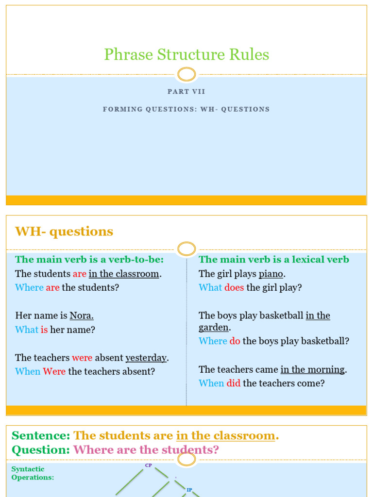 WH-Question Formation and Syntax | PDF | Syntax | Phrase