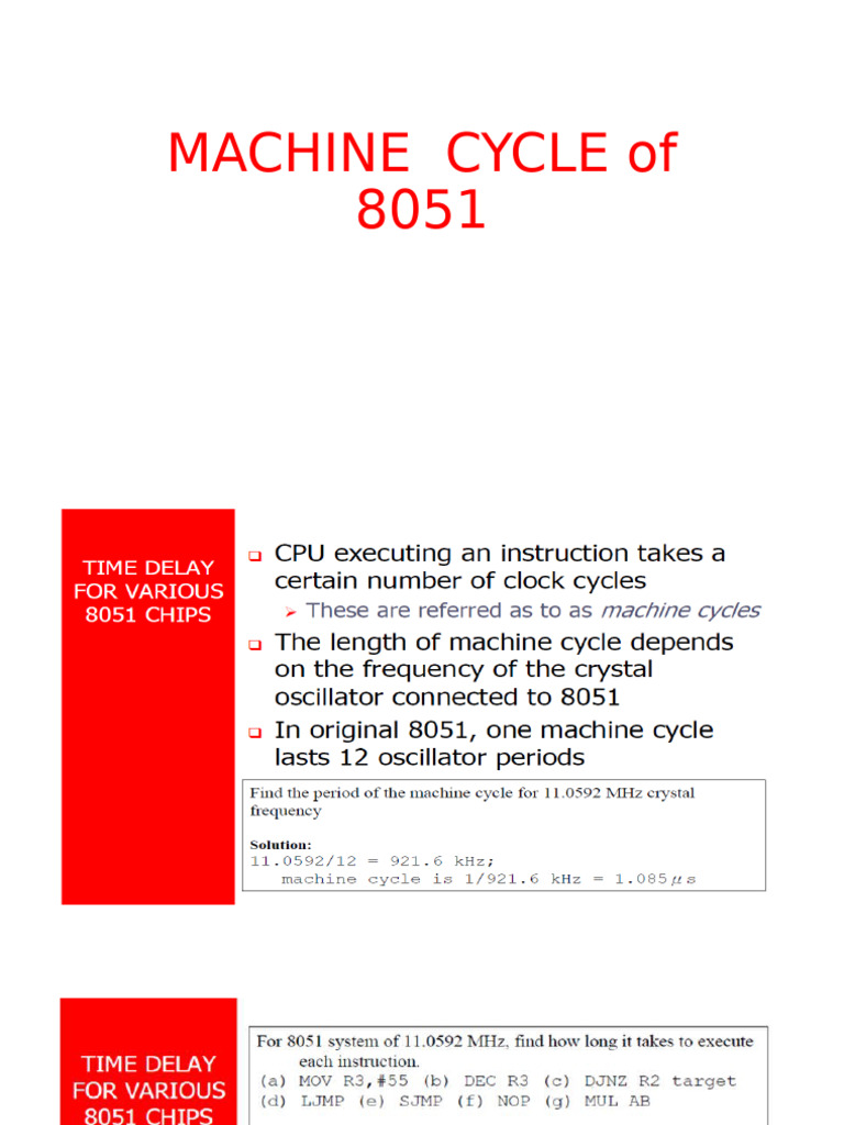 Machine Cycle | PDF