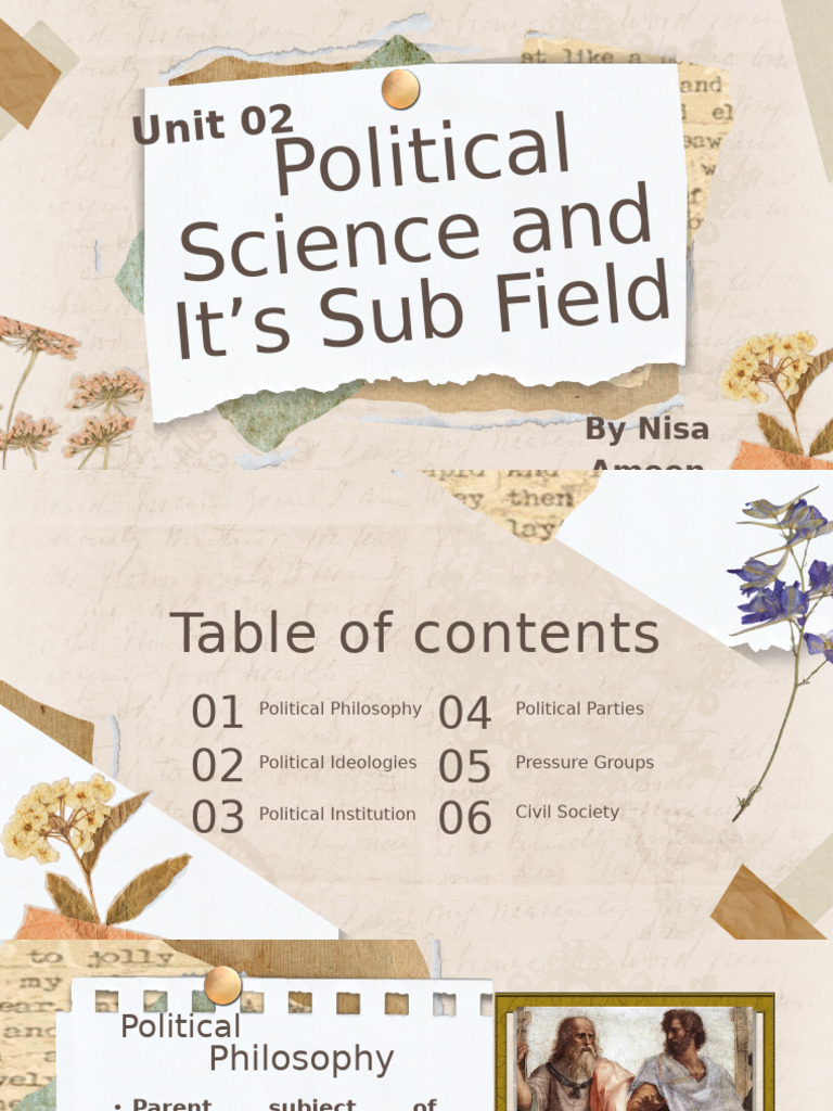 Unit 02 Political Science and It's Subfields | PDF | Liberalism | Socialism