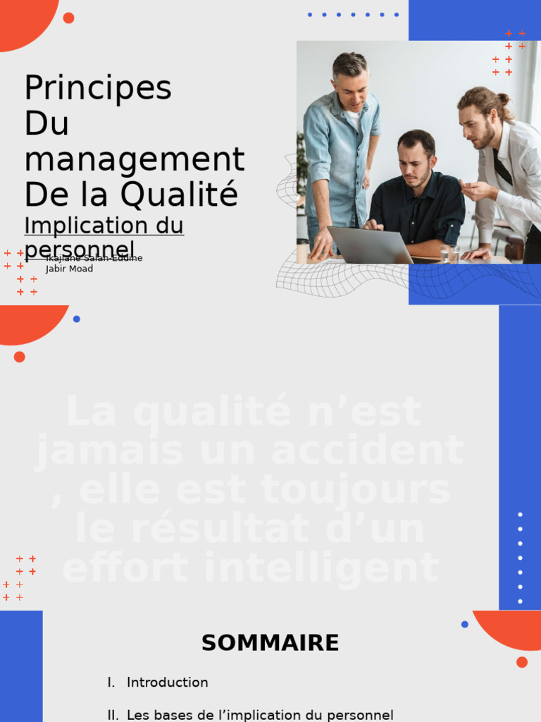 Implication du Personnel en Qualité | PDF | Business