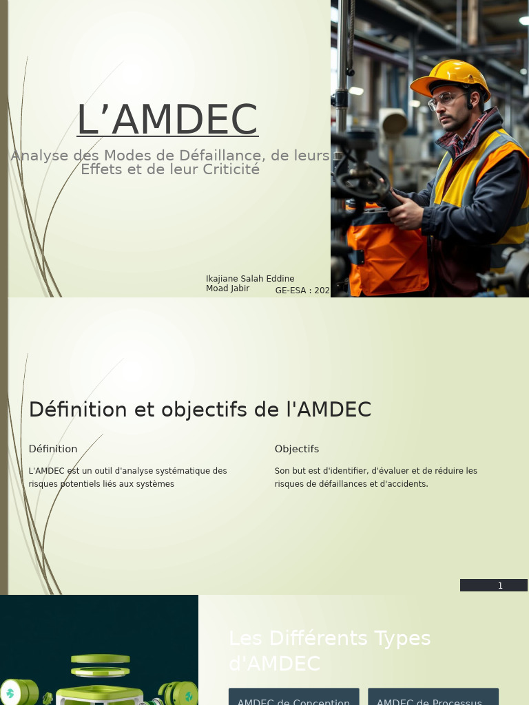 AMDEC Présentation-1 | PDF | Risque