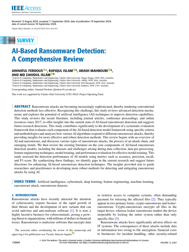532572193_Published_article | PDF | Ransomware | Machine Learning