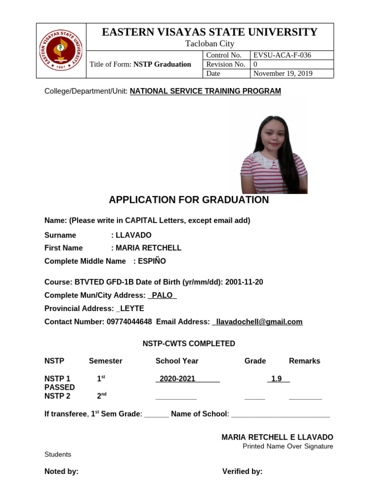 Share Graduation-Form | PDF