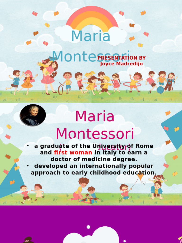 Maria Montessori | PDF | Montessori Education | Learning