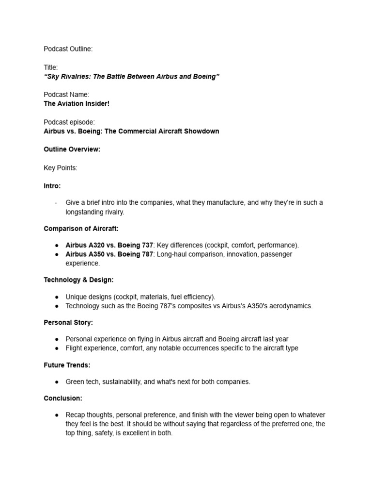 Podcast Outline | PDF