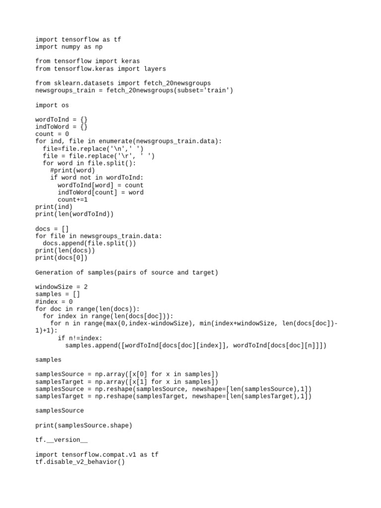 word2vec | PDF | Computer Programming | Computing