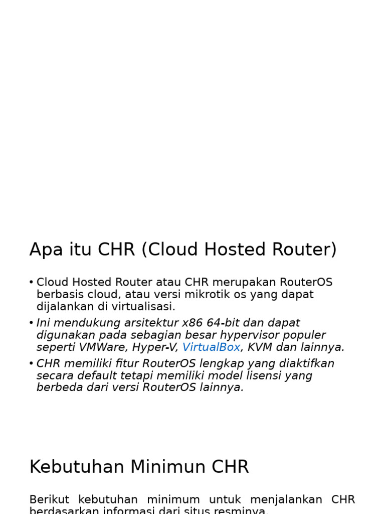 PENGENALAN CHR | PDF