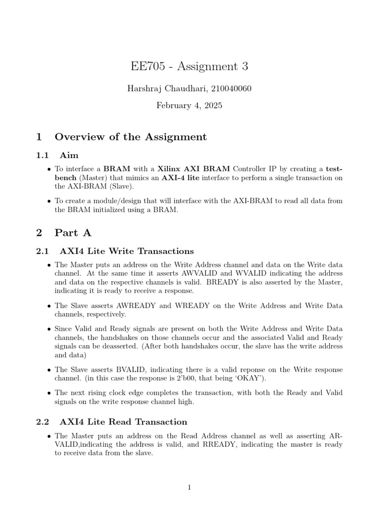 EE705 Assignment3A | PDF | Computer Engineering | Computing