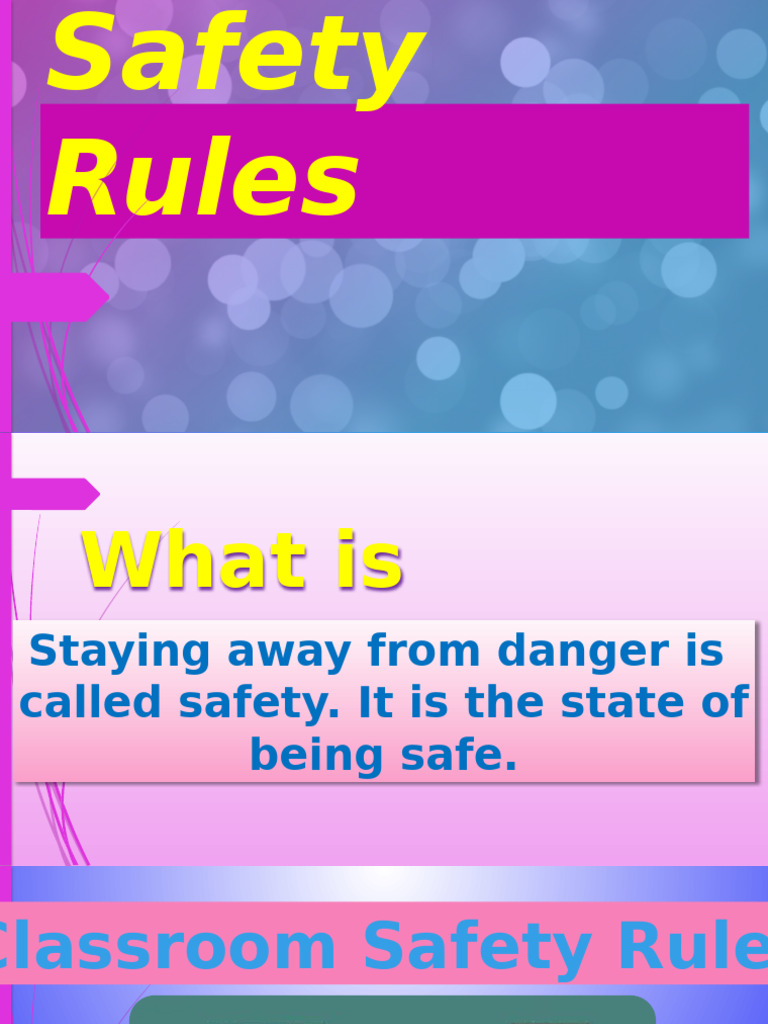 Essential Safety Rules for Kids | PDF
