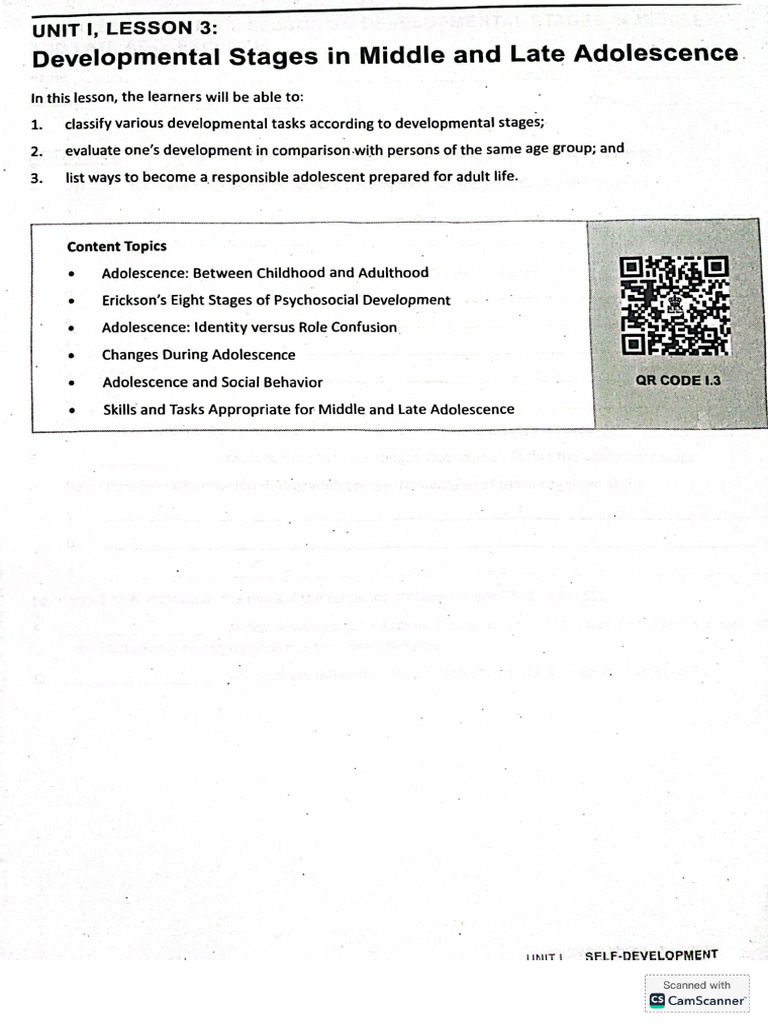 Lesson 3 Personal Development Activities | PDF