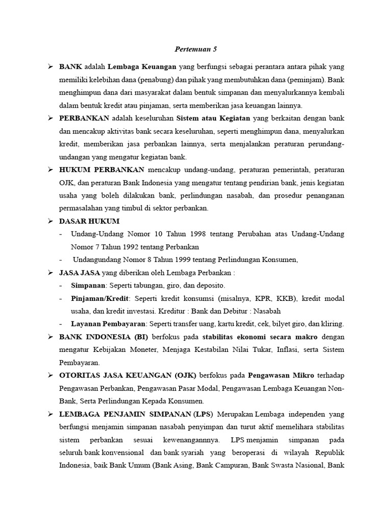 CTTN Hk. Perbankan | PDF