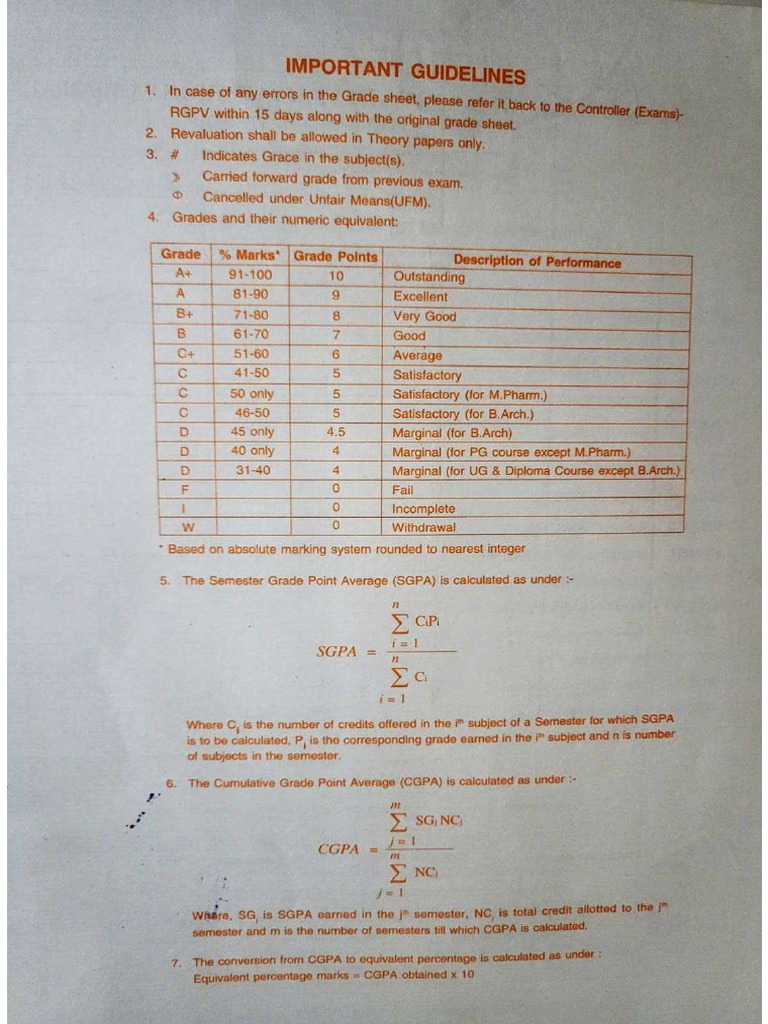 Cgpa Conversion | PDF