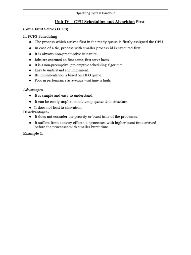 Cpu Scheduling Solved Problems For Practisedocx Pdf Scheduling Computing Computing