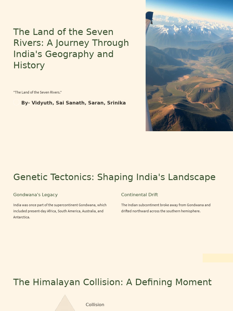 The Land of The Seven Rivers A Journey Through Indias Geography and ...