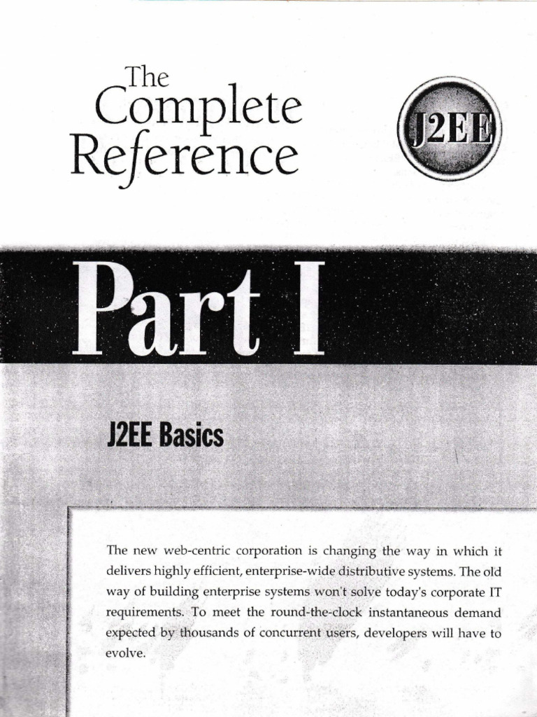 Part I - J2EE Basics | PDF
