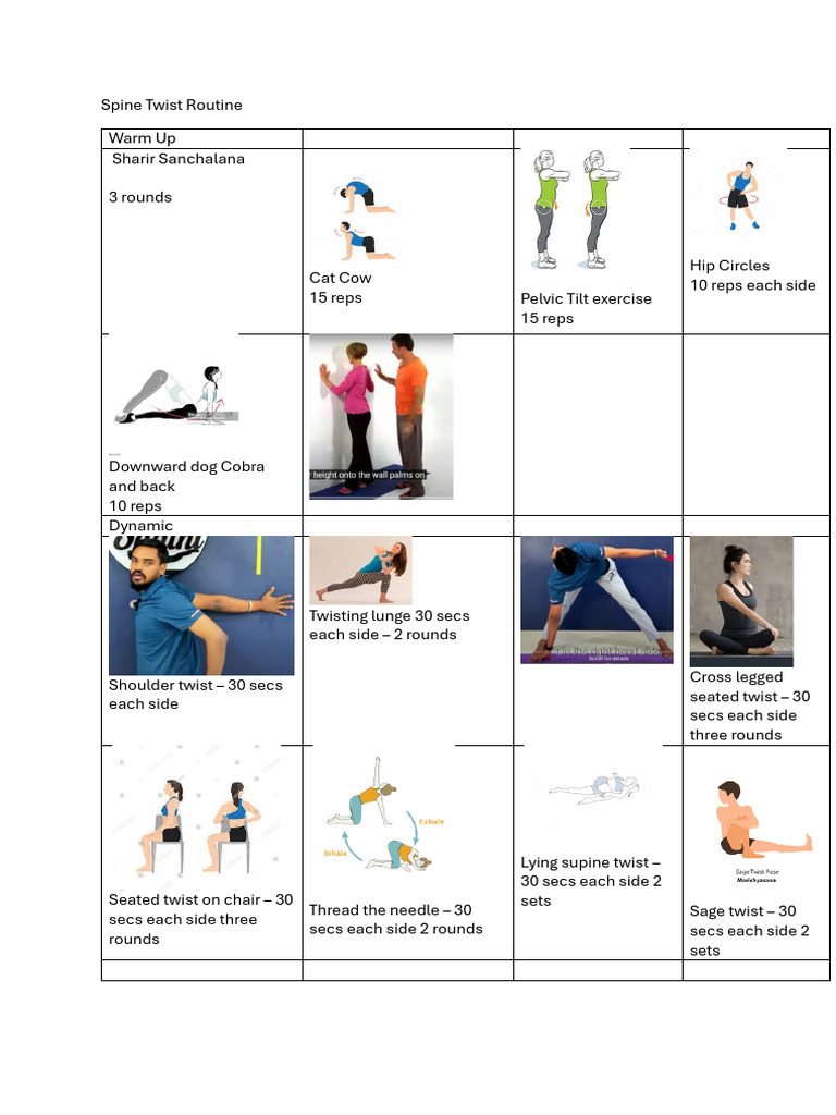 Spine Twist Routine | PDF