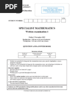 IEB Mathematics Formula Sheet | PDF