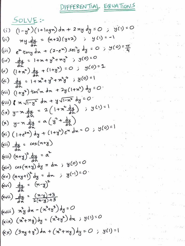 Complex Mathematical Equations | PDF